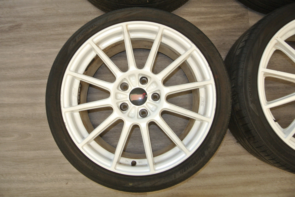 JDM Subaru Impreza WRX STi Spec C RA-R OEM Wheels Rims 18x8.5 +53 Enke ...