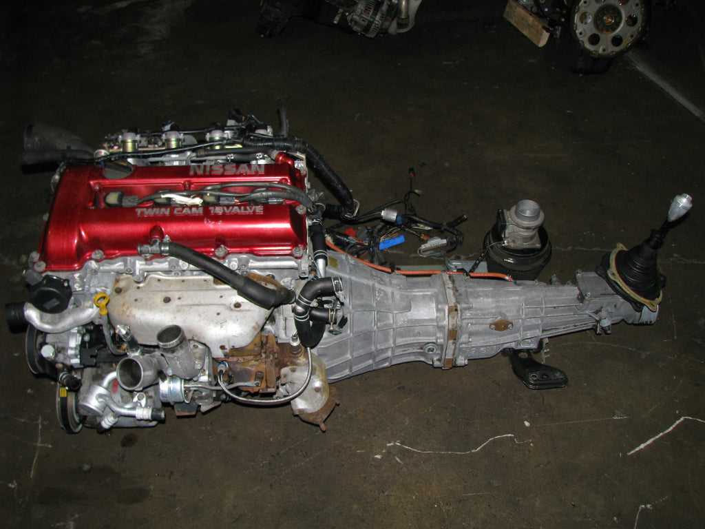 JDM Nissan SR20DET S13 Red Top Engine and Transmission SR20 T28 Turbo ...