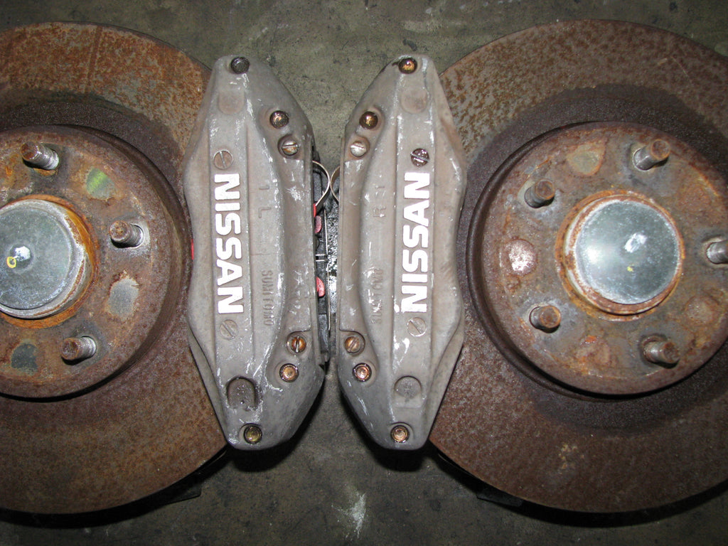 JDM Nissan S13 5 Lug Conversion Splindles GTR Calipers 240SX Silvia 18 ...